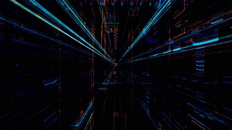 Futuristic Technology Digital Light Abstraction Loop 13008357 Stock