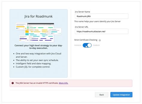 Troubleshooting Connection Errors With Jira Roadmunk