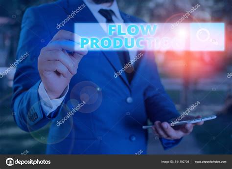 Handwriting Text Flow Production Concept Meaning Items Are Produced From One Processing Step To