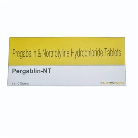 Pregabalin And Nortriptyline Tablets Pergablin Nt Tablet 75 Mg At ₹ 180 Stripe In Surat