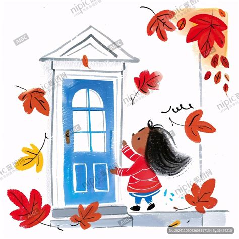 Ai创作图手绘原创插画秋天 秋游的好小女孩插画 手绘门口 原创秋天手绘 手绘秋天插画 手绘四季女孩画明信片 秋风插画 插画秋天 抓蝴蝶的小姑娘插画 门插画 小女孩插画小场景 秋天文创插画 秋冬