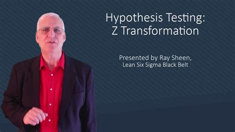 Z Transformation Hypothesis Testing Goskills