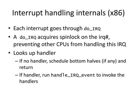 Ppt Tutorial 3 Linux Interrupt Handling Powerpoint Presentation
