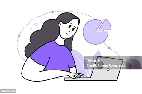 웃는 학생은 노트북을 사용하여 온라인 과정을 배우는 데 만족합니다 온라인 학습 과정 교육 세미나 비즈니스의 벡터 그림 개념입니다 개념에 대한 스톡 벡터 아트 및 기타 이미지