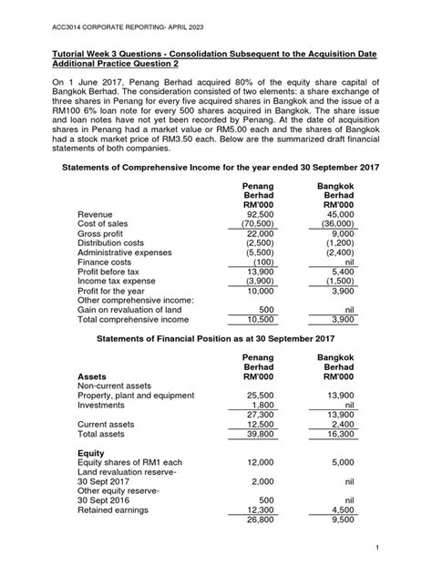 tutorial week 3 questions 1 pdf revenue income