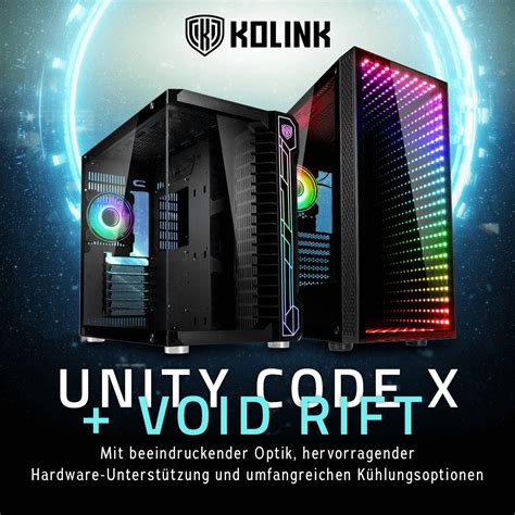 Neu Bei Caseking Kolink Unity Code X Argb And Void Rift Argb Showcase