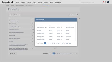 application reports in hexnode uem hexnode help center
