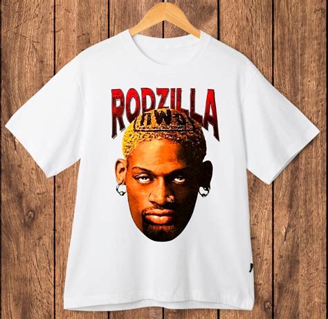 Rodzilla T Shirt Dennis Rodman Tee Dennis Rodman Wwe Vintage