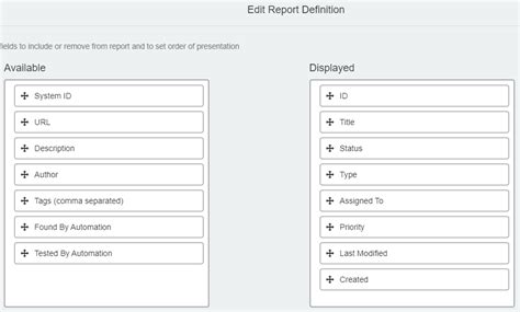 Traceability Field Missing From Tabular Issues Report Data And