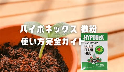 ハイポネックス 微粉の使い方完全ガイド｜原液との違いや使い分けポイントを解説