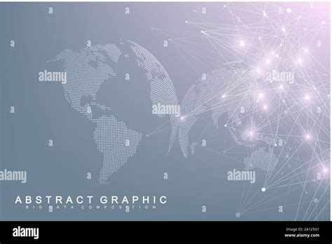 Big Data Visualization Geometric Abstract Background Visual Information Complexity Futuristic