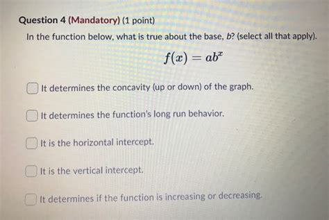 solved question 3 mandatory 1 point in the function