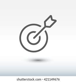 Target Linear Icon One Set Linear Stock Vector Royalty Free 421149676 Shutterstock