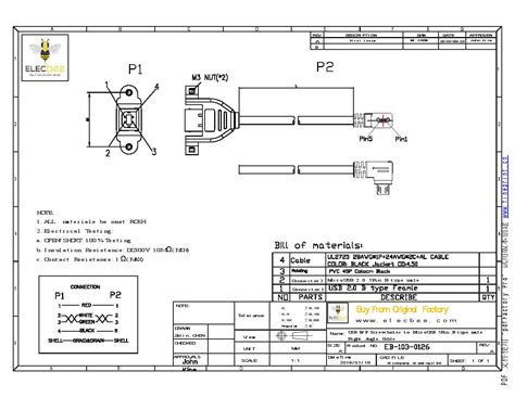 Micro USB Male Right Angle To Type B Female Straight