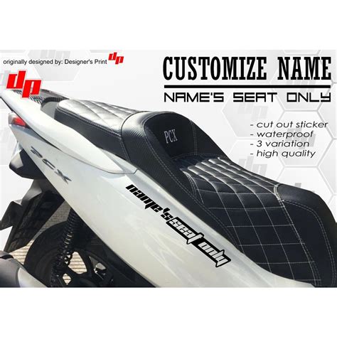 Customized Name Seat Only Cut Out Stkicker Name Seat Only