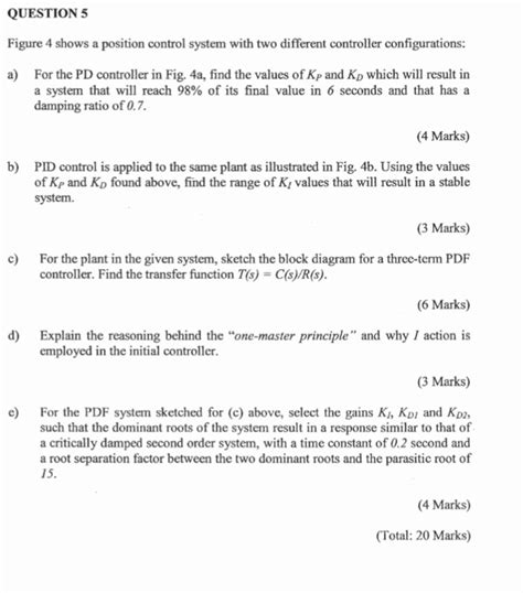 Figure 4 Shows A Position Control System With Two