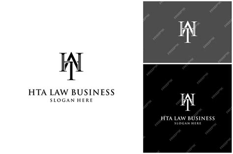 Premium Vector Letter Hta Initial Monogram Pillar Law Firm Attorney