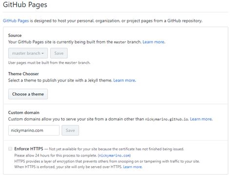 Pointing A Github Pages Repo To A Hover Domain