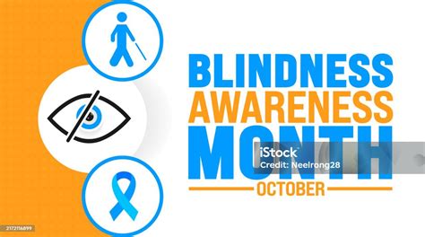 실명 인식의 달 배경 또는 배너 디자인 템플릿은 매년 10월에 관찰됩니다 휴일 개념입니다 카드 포스터 플래카드 템플릿에 대 한 템플릿입니다 주당순이익 10 10월에 대한