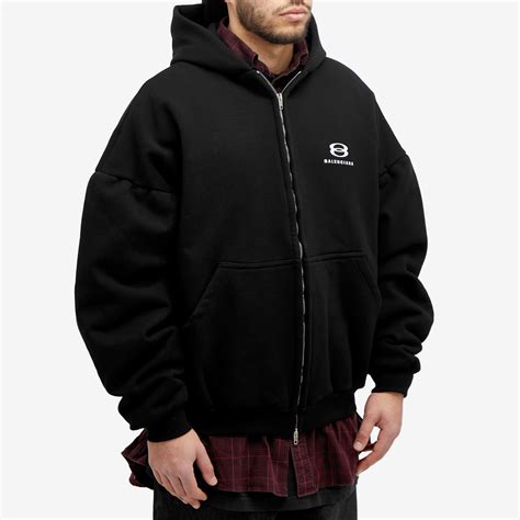 Balenciaga Runway Layered Hoody Washed Black End Ar