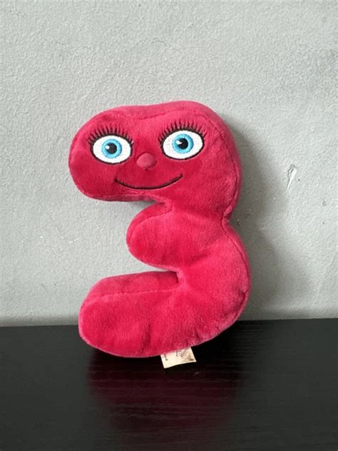 Numberjacks 3 Cbeebies Small Plush Soft Toy Gosh 2008 Original Very