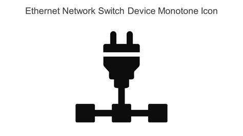 Ethernet Network Switch Device Monotone Icon In Powerpoint Pptx Png And Editable Eps Format Ppt