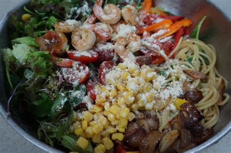 야채듬뿍 상큼한 샐러드 파스타 만들기