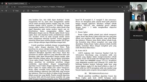 Modifikasi Algoritma Caesar Dan Route Cipher Pada Kode Ascii Dalam Meningkatkan Keamanan Pesan