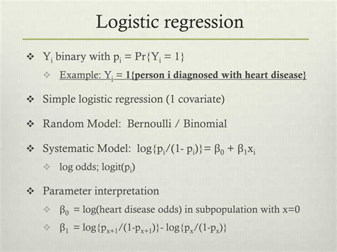 Ppt Introduction To Logistic Regression And Generalized Linear Models