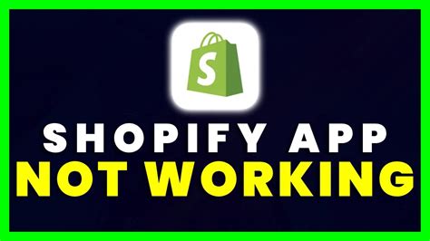 Shopify App Not Working How To Fix Shopify App Not Working Fixed Youtube
