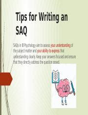 Mastering SAQs In IB Psychology Writing Tips Strategies Course Hero