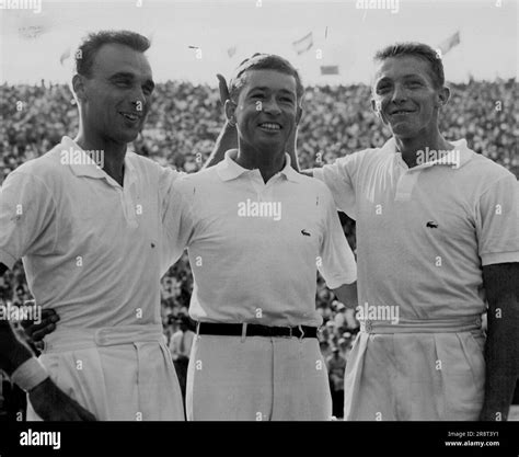 Talbert Usa Captain Vic Seixas Bill Talbert Tony Trabert February