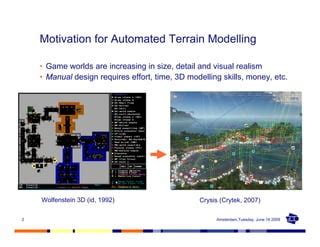 A Survey Of Procedural Methods For Terrain Modelling PPT