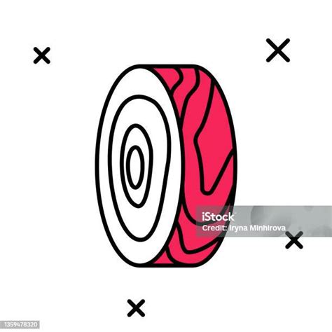 흰색 배경에 격리된 윤곽선 트리 링 아이콘입니다 나무 단면 벡터 0명에 대한 스톡 벡터 아트 및 기타 이미지 0명 가득 찬 거친 Istock