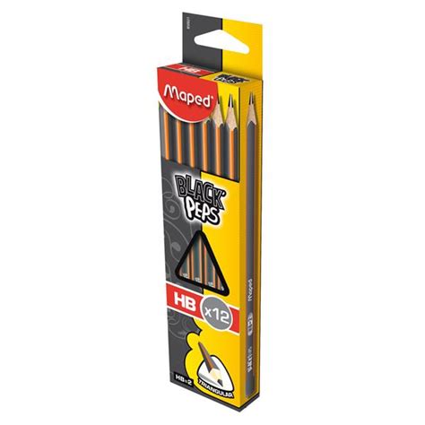 Maped Blackpeps Triangular Graphite Pencil Hb 12 Lets Educate