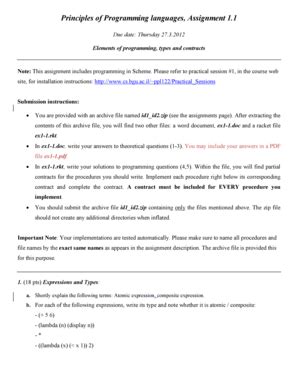 Fillable Online Cs Bgu Ac Principles Of Programming Languages
