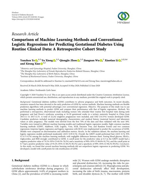 Pdf Comparison Of Machine Learning Methods And Conventional Logistic