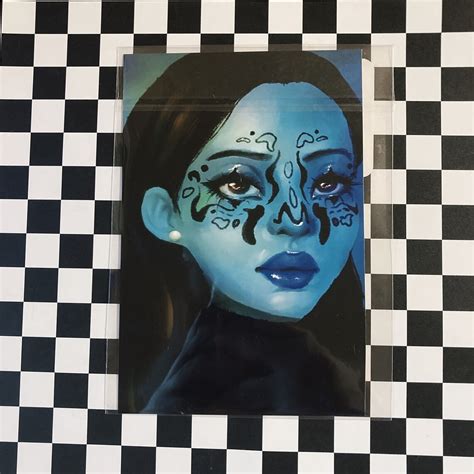 Blue Tattoo Original Digital Art Print 4x6 Glossy Print Etsy