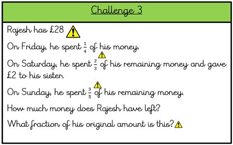 Year 3 Maths Day 19 21 04 20 Problem Solving Fractions Of Amounts