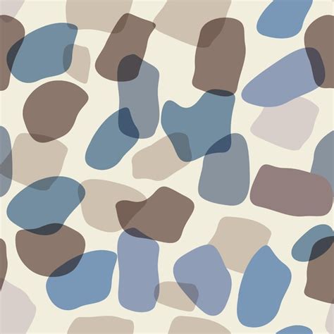 Premium Vector Seamless Pattern With An Abstract Composition Of Simple Shapes