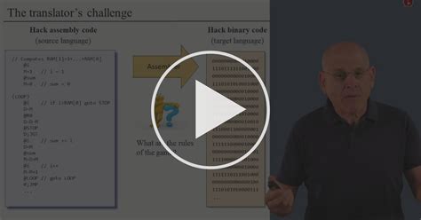 Unit 62 The Hack Assembly Language Assembler Coursera