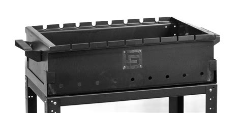 ᐉ Мангал на 8 шампурів Firesoul 3 мм і стіл на колесах з нижньою перфорованою полицею 3209800