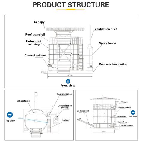 Composting Reactor Fermentation Bioreactor Compost Making Machines
