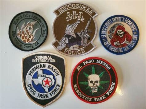 Drug Task Force Srt Police Department Patches Lot 3840878798