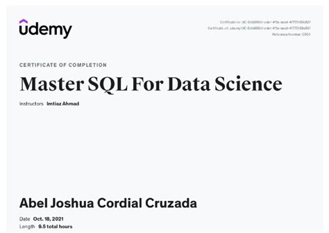 Abel Joshua Cruzada On Linkedin Continuously Strengthening My Sql Skills