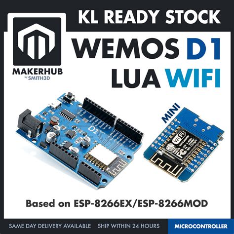 Arduino Wemos Compatible Wemos D1 Wifi Uno Esp8266 Iot Project Shopee Malaysia