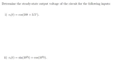 Solved A Derive The Circuit Frequency Response Function