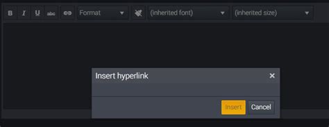 Kendo Ui Createlink And Insertimage Popup Modal Does Not Show Input Box Stack Overflow