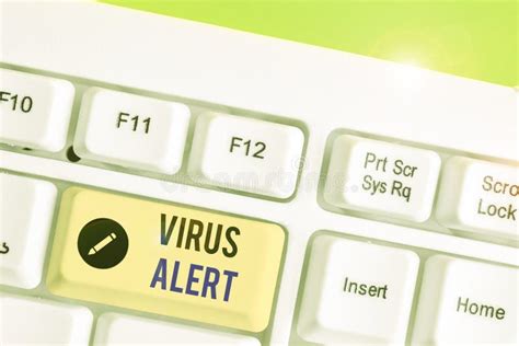 Text Sign Showing Virus Alert Conceptual Photo Message Warning Of A Nonexistent Computer Virus