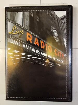 Dave Matthews And Tim Reynolds Live At Radio City Dvd 2007 2 Disk